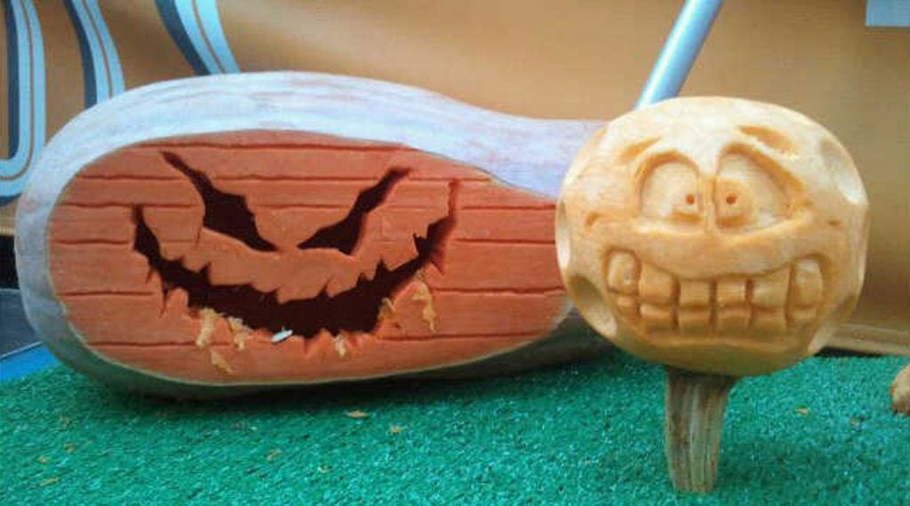 PHOTOS: 11 awesome golf-inspired pumpkin carving ideas