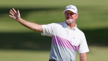 Watch: Jerry Kelly hits Happy Gilmore-esque shot for eagle