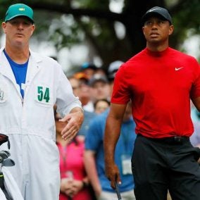 The text Tiger Woods sent to his caddie Joe LaCava after their Masters win