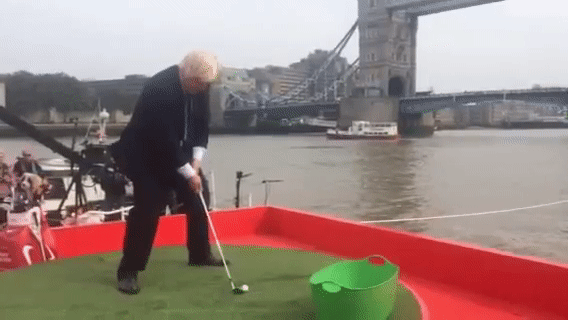 New U.K. prime minister Boris Johnson's golf swing isn't as bad as it looks New U.K. prime minister Boris Johnson's golf swing isn't as bad as it looks