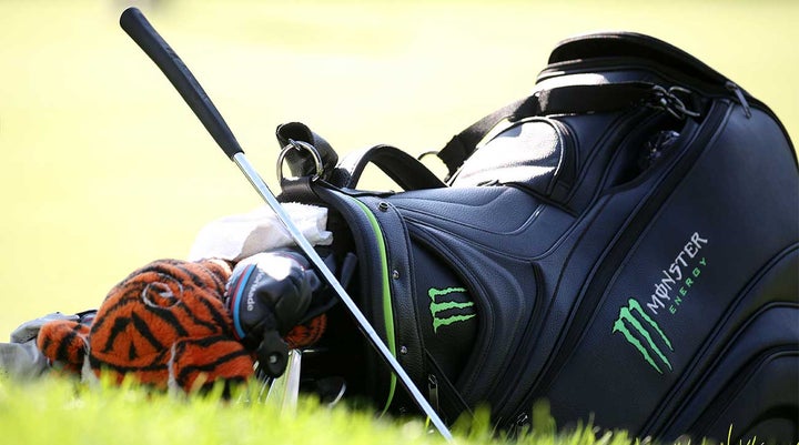 This pro's bizarre inside-out golf bag leaves nothing to the imagination