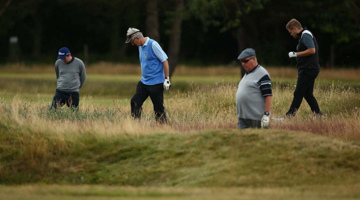 What do you do when you find your ball sitting on top of another lost ball?