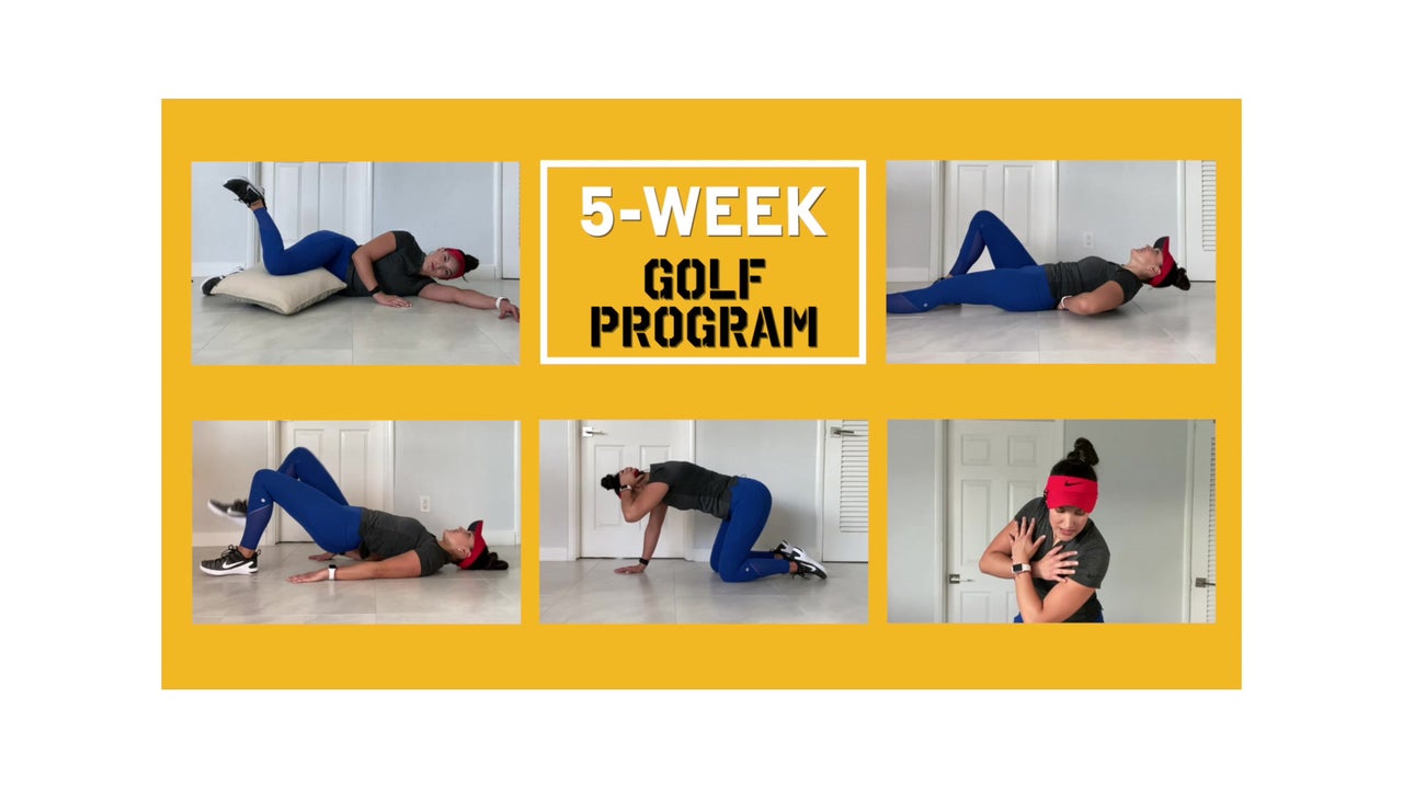 An equipment-free golf workout routine you can do at home
