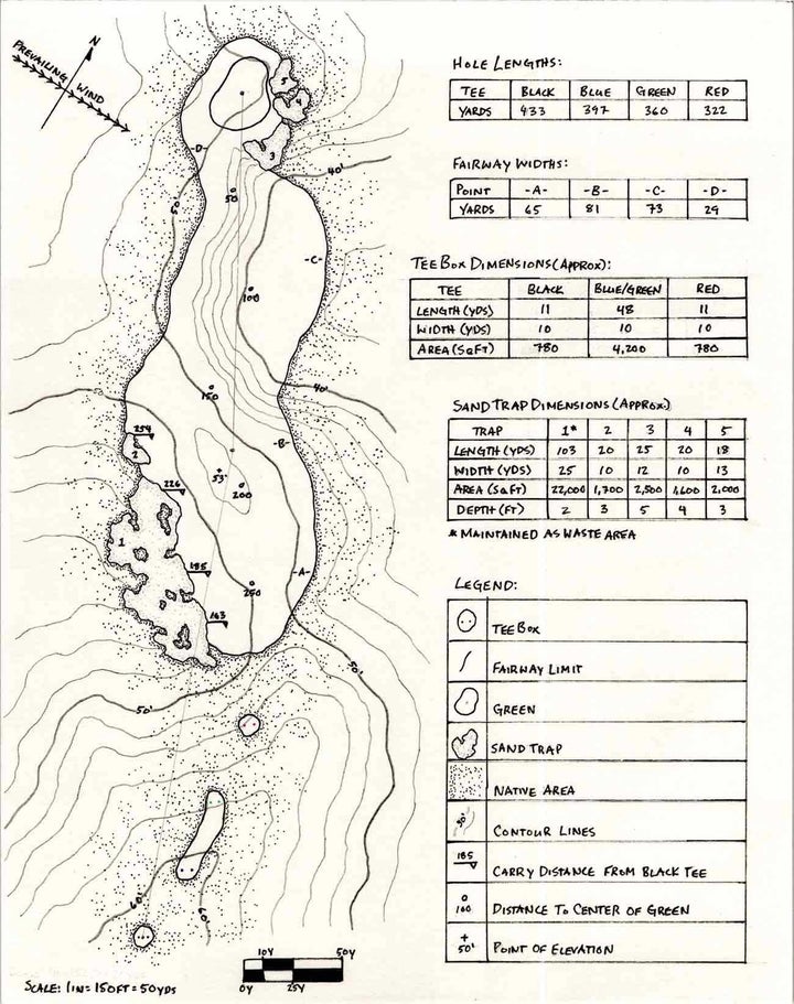 Is this the perfect par 4? The ground’s contours dictate tee-shot strategy