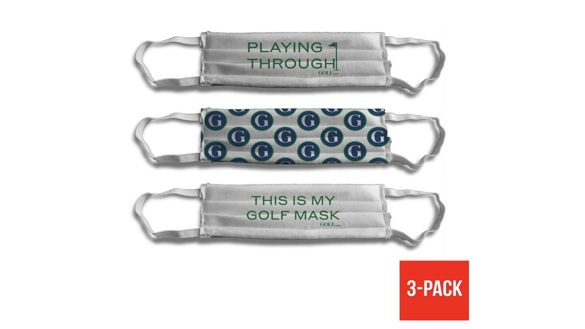 We designed on-course face masks specifically for golfers
