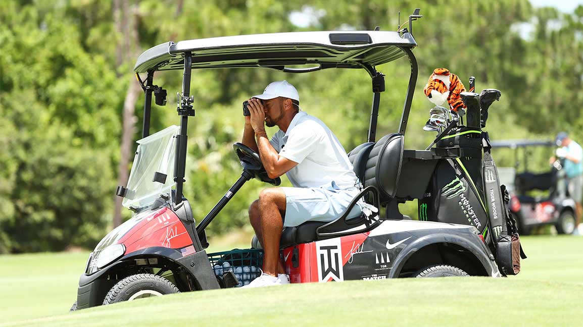 PHOTOS: Check out the Tiger-Phil Match II's ridiculous golf carts