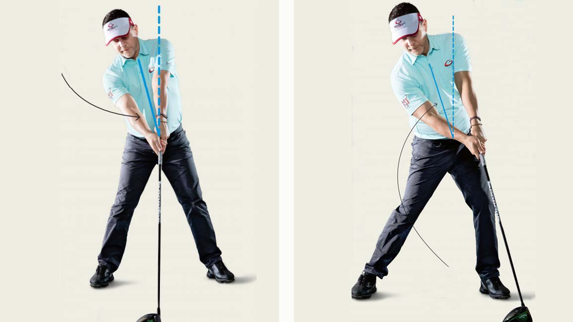 Match your tilt at address and impact for more consistent ball striking