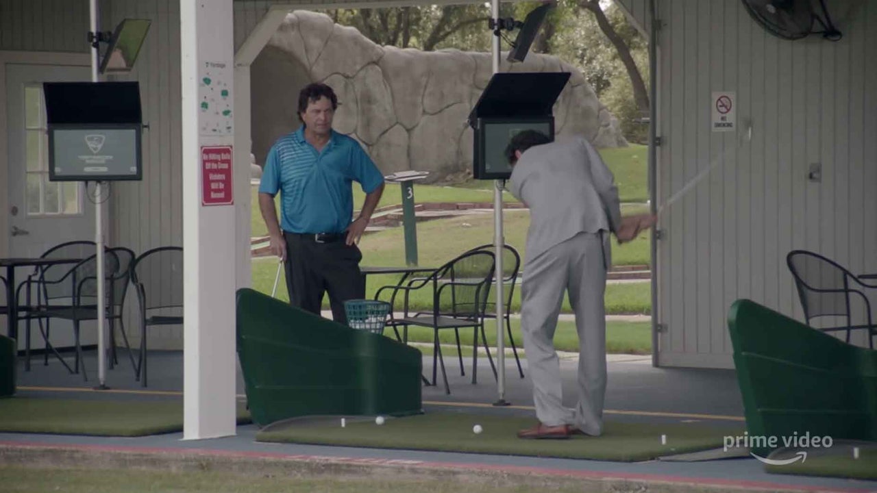 The Borat golf scene that was left on the editing-room floor