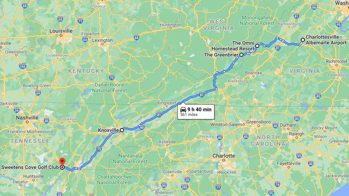 Golf's best road trips: A journey through the Appalachian Mountains Trail