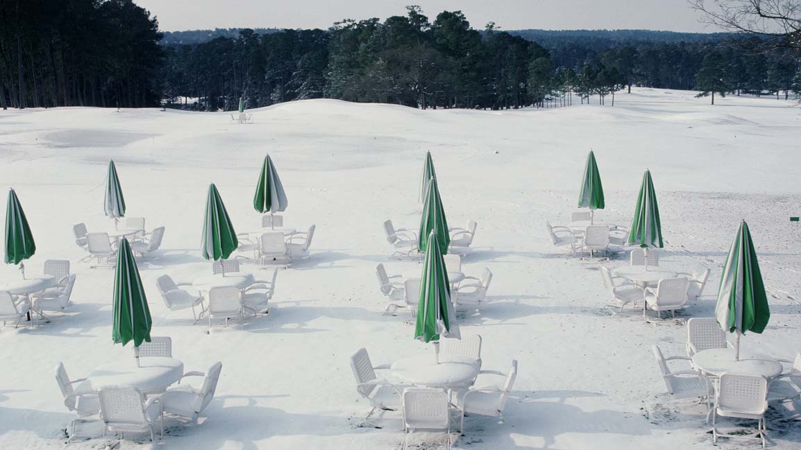 PHOTOS: Augusta National blanketed in snow is mesmerizing