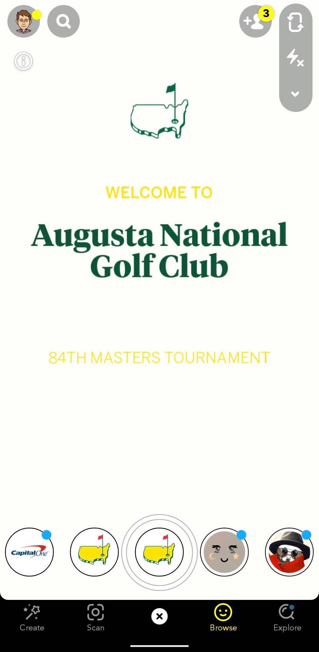 Here's how to unlock the Masters' secret social media feature