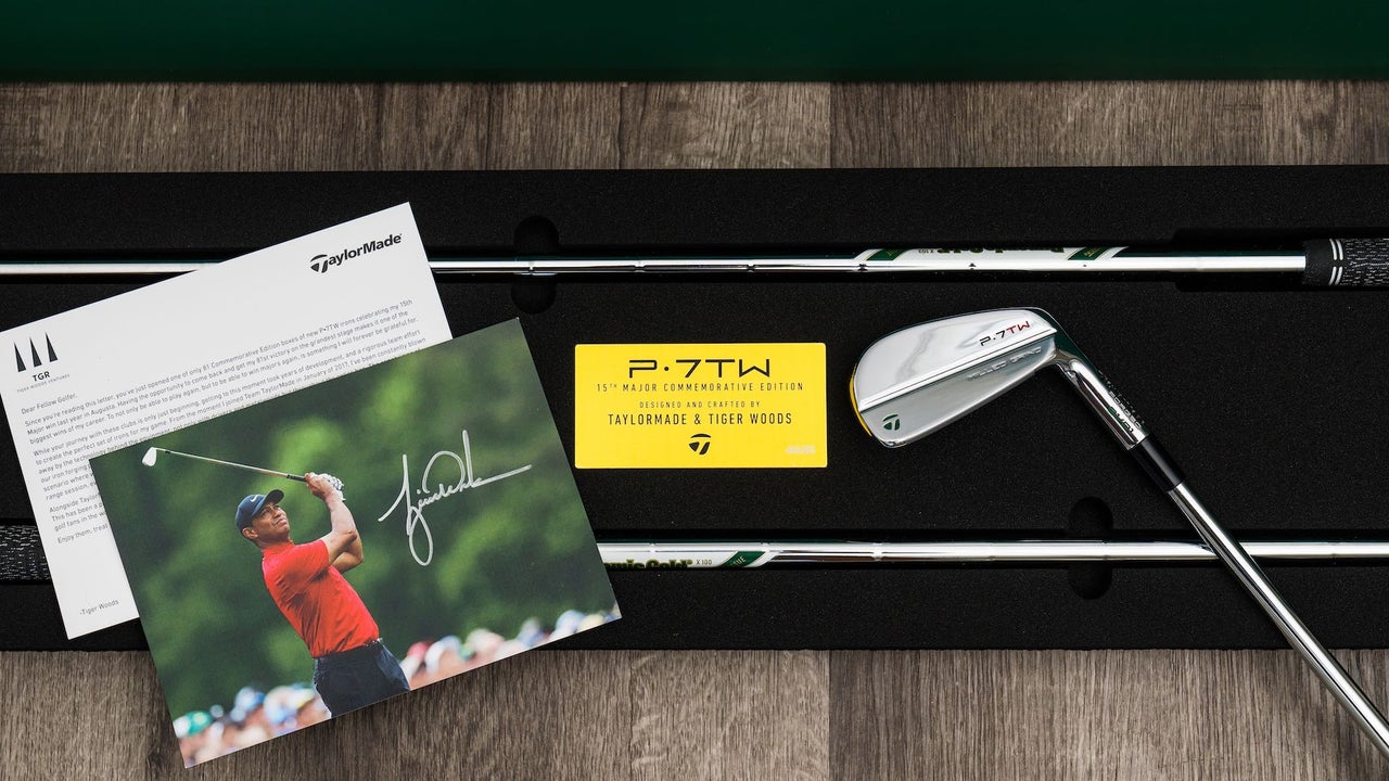 TaylorMade cooked up some special irons to celebrate Tiger's Masters win