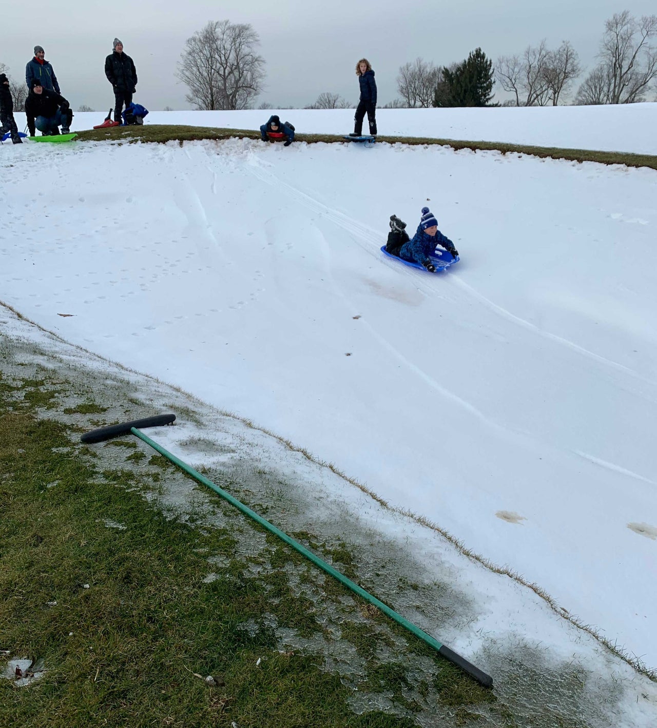 Buried under snow, golf courses provide a different kind of thrill