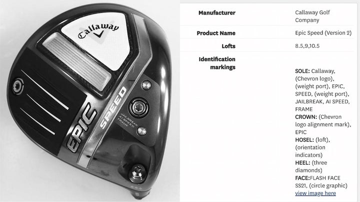 New 2021 Callaway Epic drivers appear on USGA conforming list