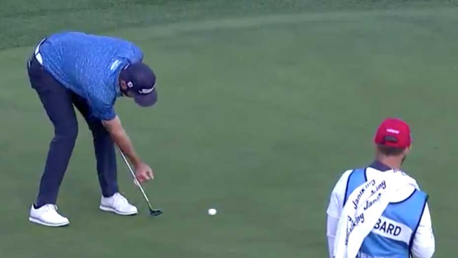 Pro had a putt to inch closer to the cut — then came The Snail