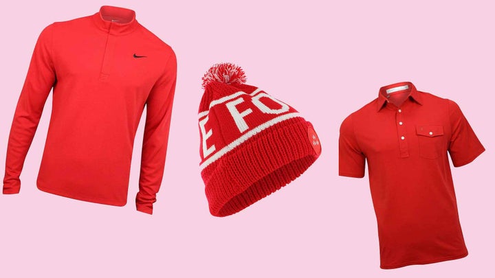 5 stylish ways to wear red, the color of the moment, on the golf course