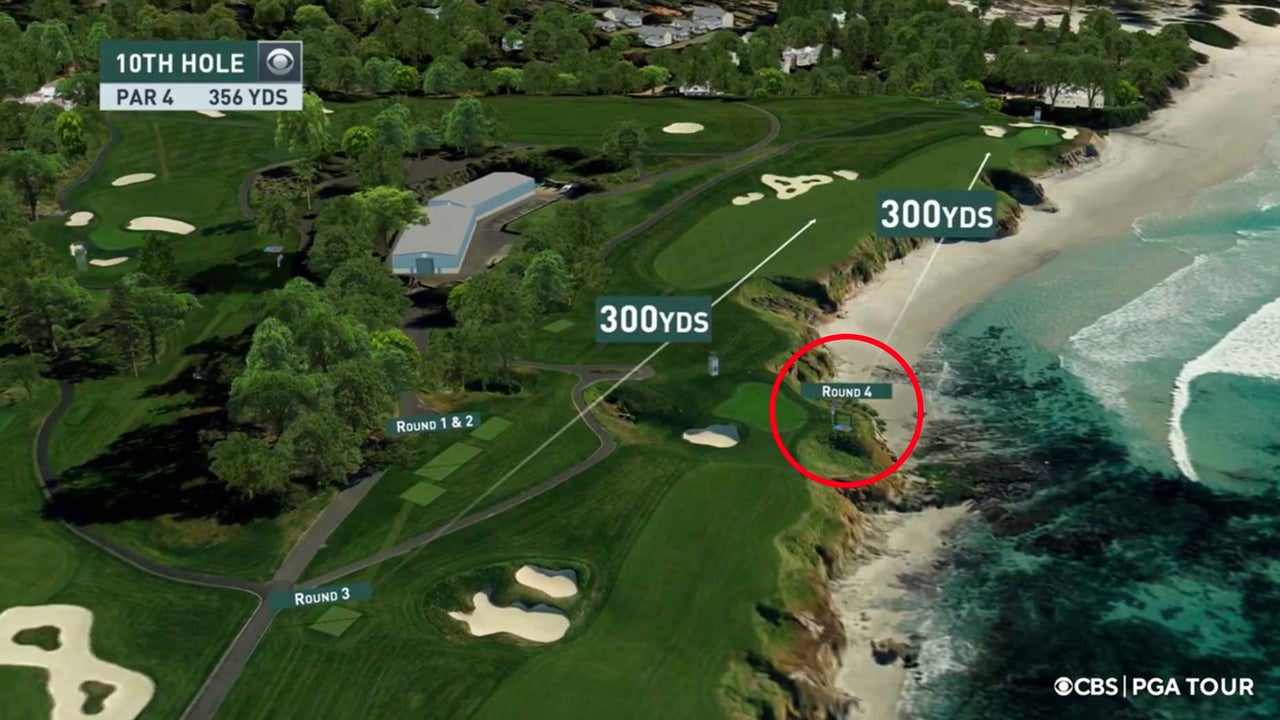 This rarely used Pebble Beach tee box made pros think hard on Sunday