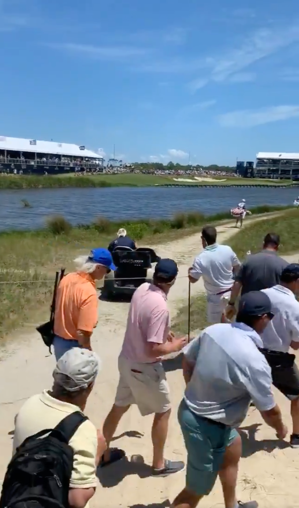 John Daly's cart got stuck at the PGA — and then fans came to the rescue