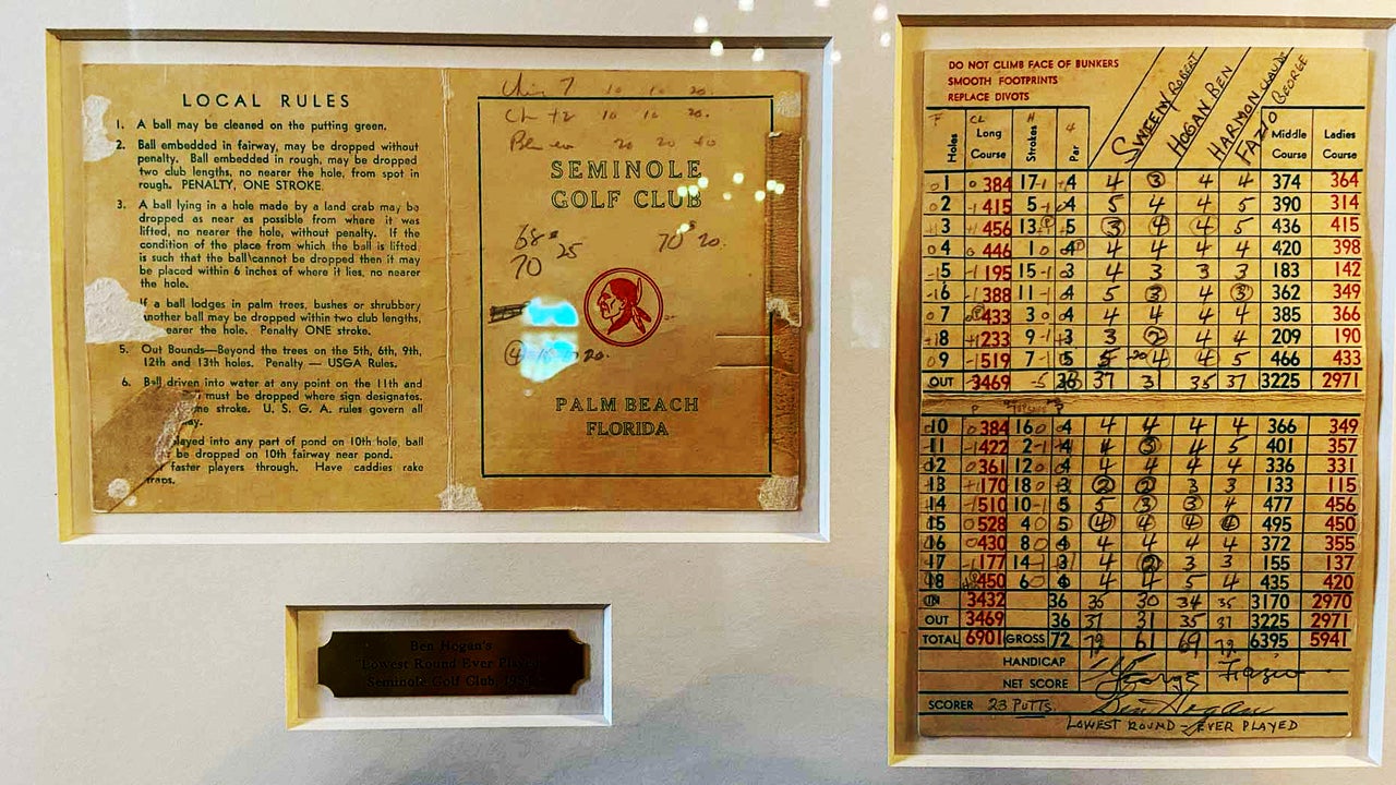 Tour the Seminole Golf Club locker room, one of the coolest spots in golf