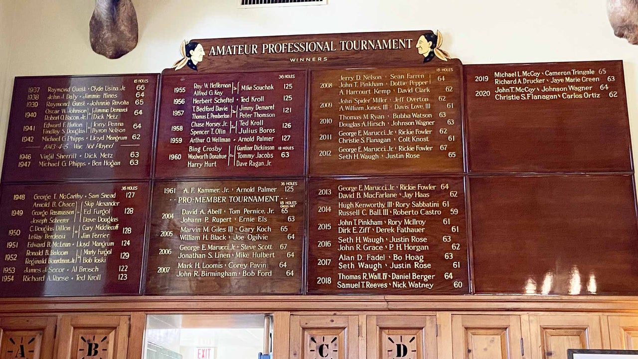 Tour the Seminole Golf Club locker room, one of the coolest spots in golf