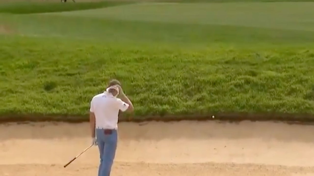 "He got away with that': Pro receives wild rules break after bunker mishit