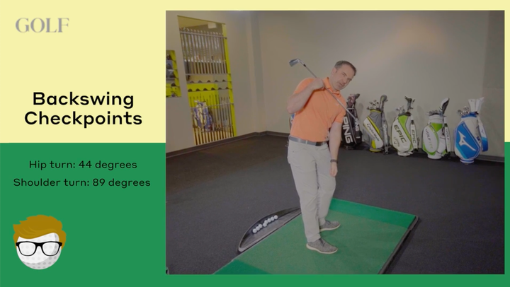 3 numbers golfers can use as their backswing checkpoints