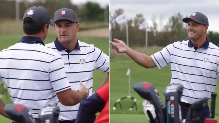 Bryson DeChambeau teases fans after Brooks Koepka encounter on range