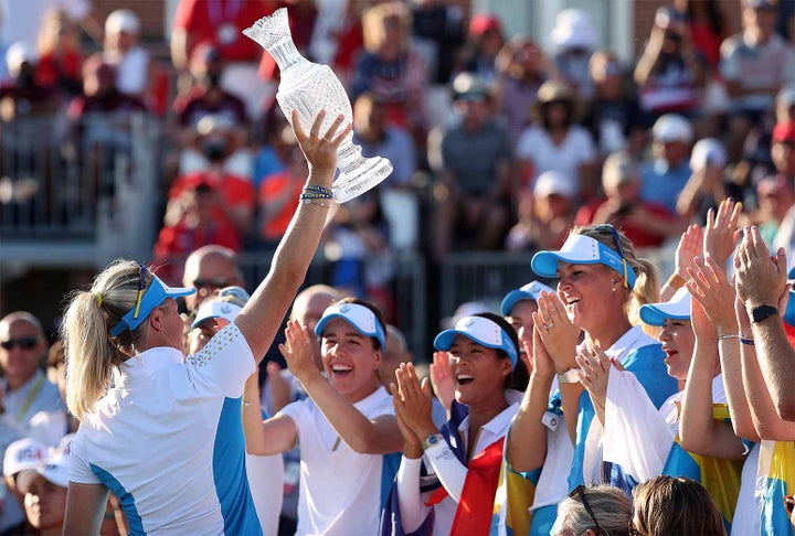 PHOTOS: Europe celebrates Solheim Cup victory over Team USA