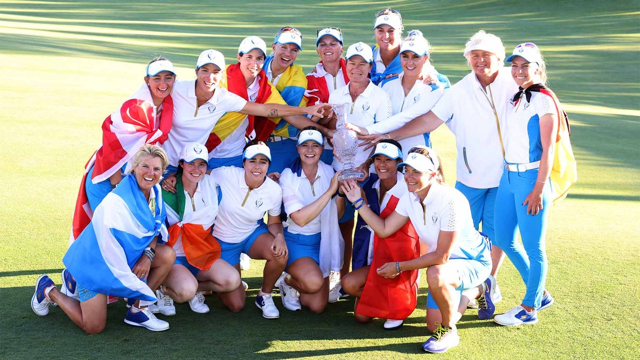 PHOTOS: Europe celebrates Solheim Cup victory over Team USA