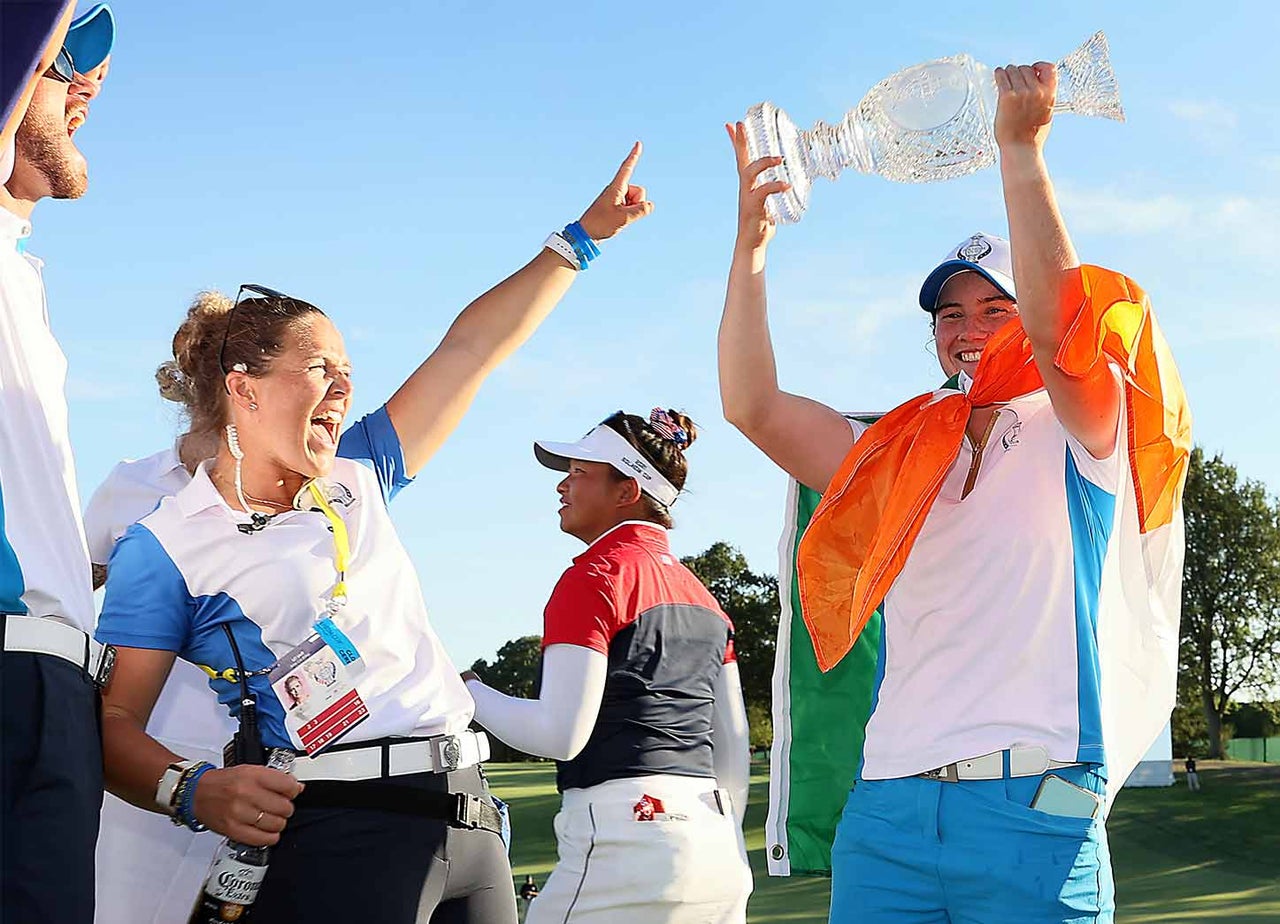 PHOTOS: Europe celebrates Solheim Cup victory over Team USA