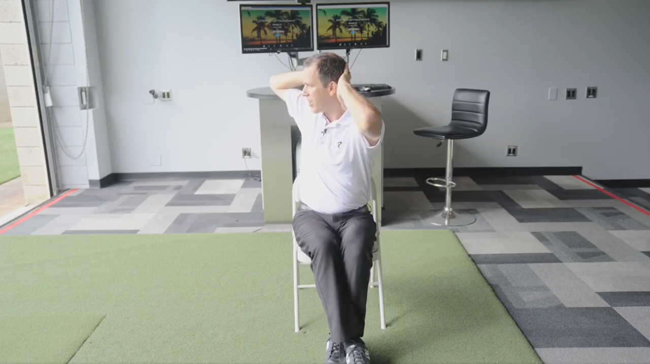 Try this 4-step backswing breathing stretch to boost your shoulder turn