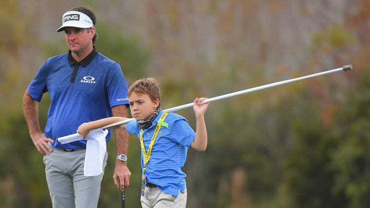 How Bubba Watson’s son snuck incredible view of Tiger and Charlie Woods ...