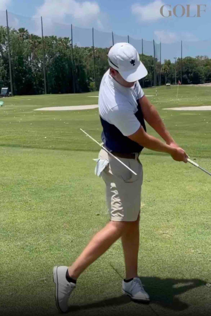 An at-home swing thought that will improve your golf swing's pivot
