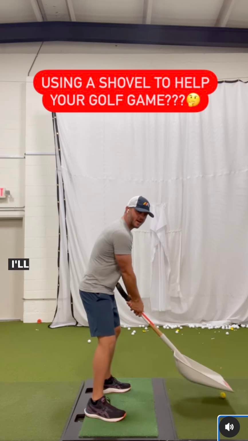 How swinging with a shovel can stop you coming over the top