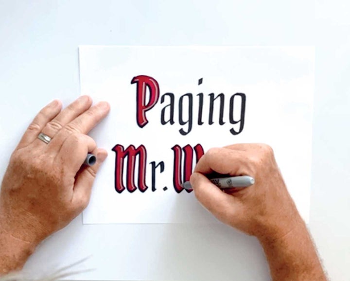 Scoreboard calligraphy brought flair, old-school class to tournament golf