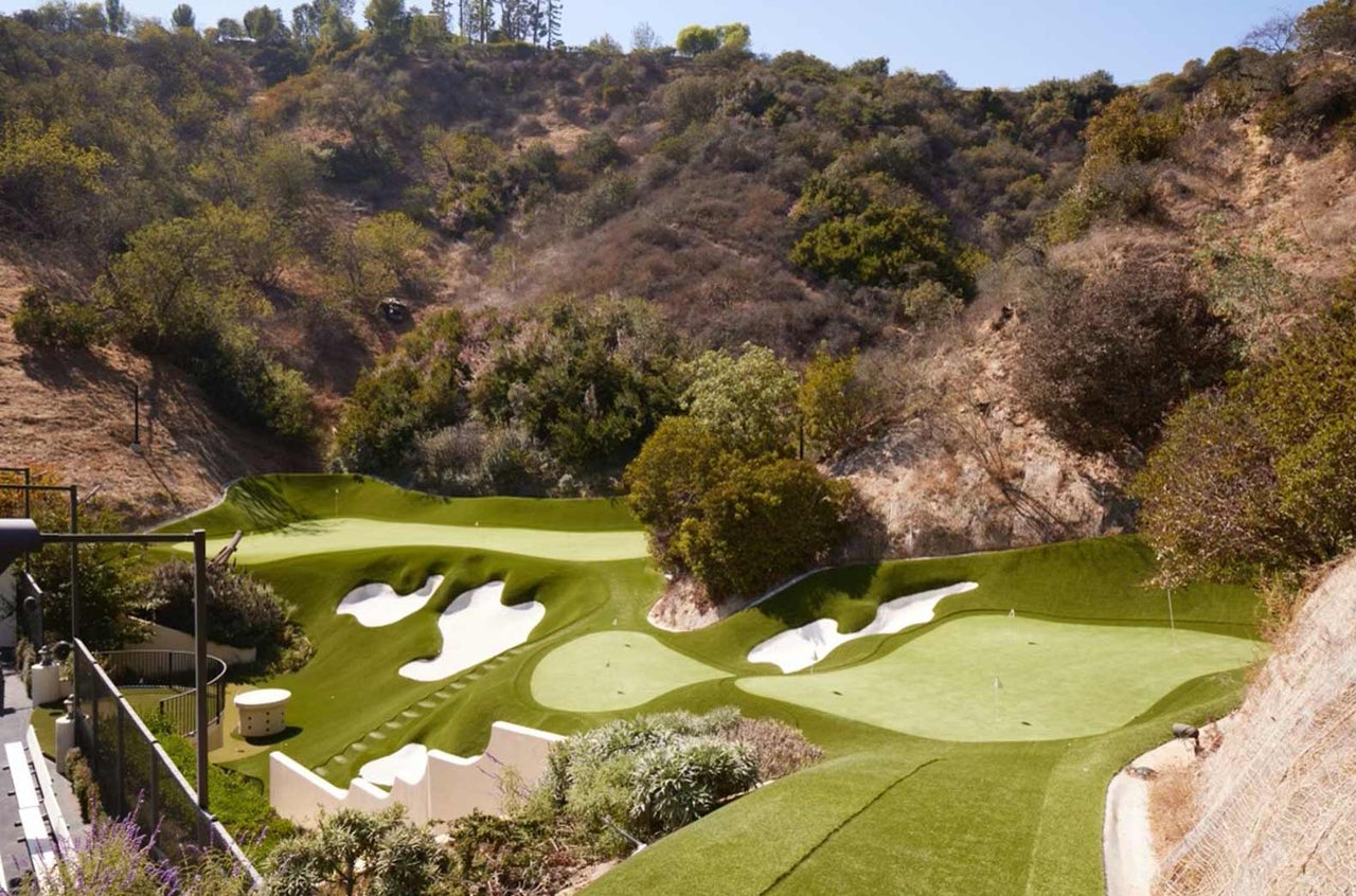 Mark Wahlberg’s epic backyard golf spread is like something off a film set