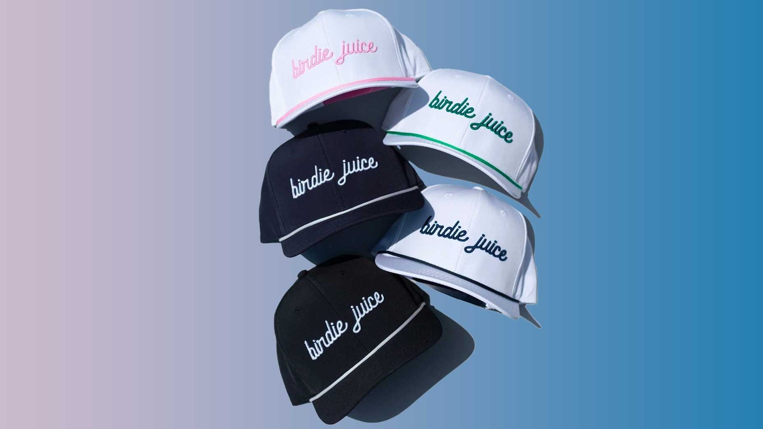 Beloved Birdie Juice script rope hats are back in fresh colors