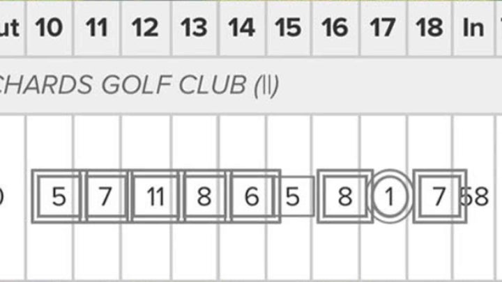 Amateur cards hole-in-one with one of the wildest scorecards you'll see