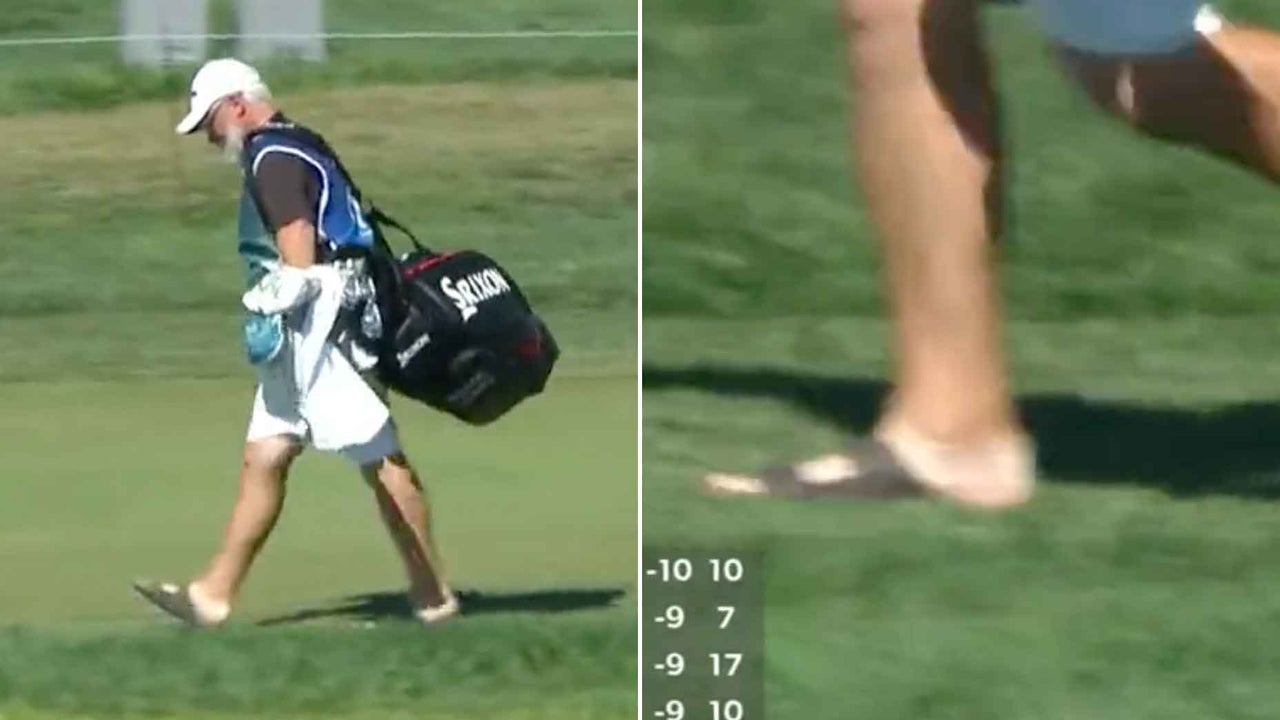 The unfortunate reason Shane Lowry's caddie had to wear sandals on the ...