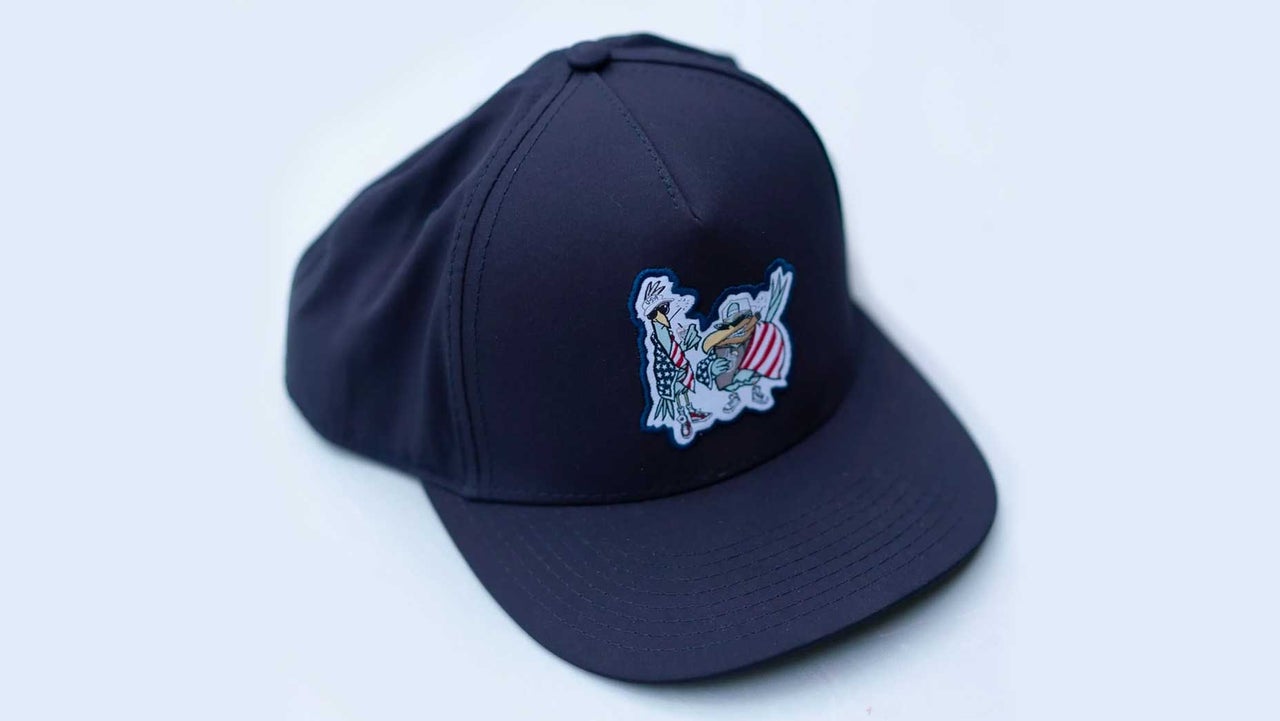 Root on the U.S. squad with this 'Old Glory' Birdie Juice hat