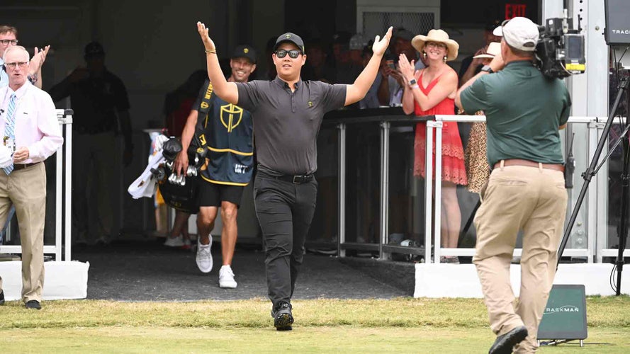 Tom Kim changed 1 piece of gear for good Presidents Cup vibes