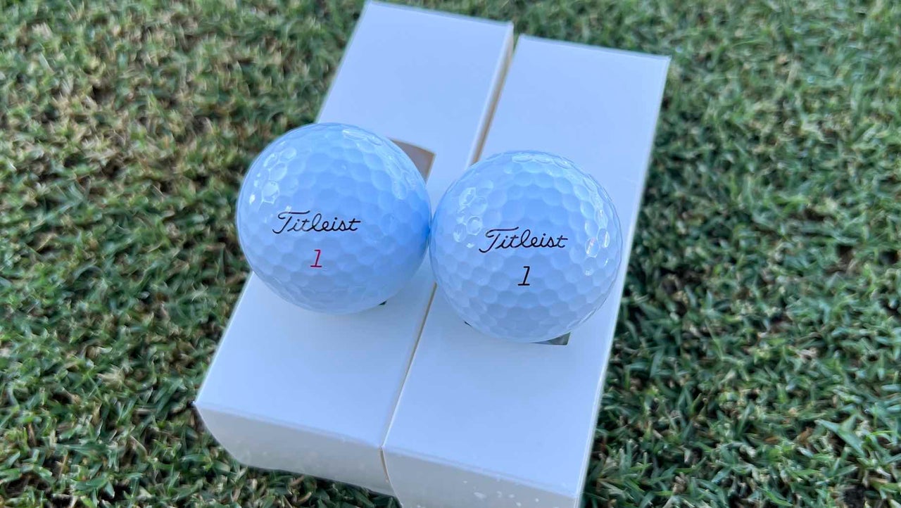 Titleist 2023 Pro V1, Pro V1x balls surface at Shriners Open
