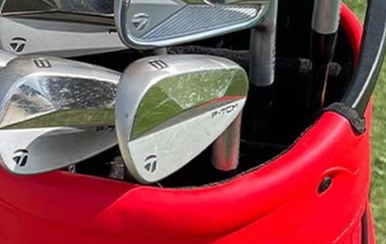 Collin Morikawa spotted with new TaylorMade irons at Hero
