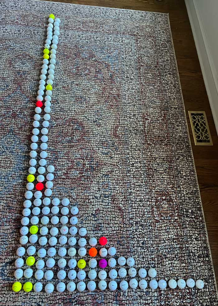 My foursome found 154 golf balls in less than an hour. Here’s how we did it