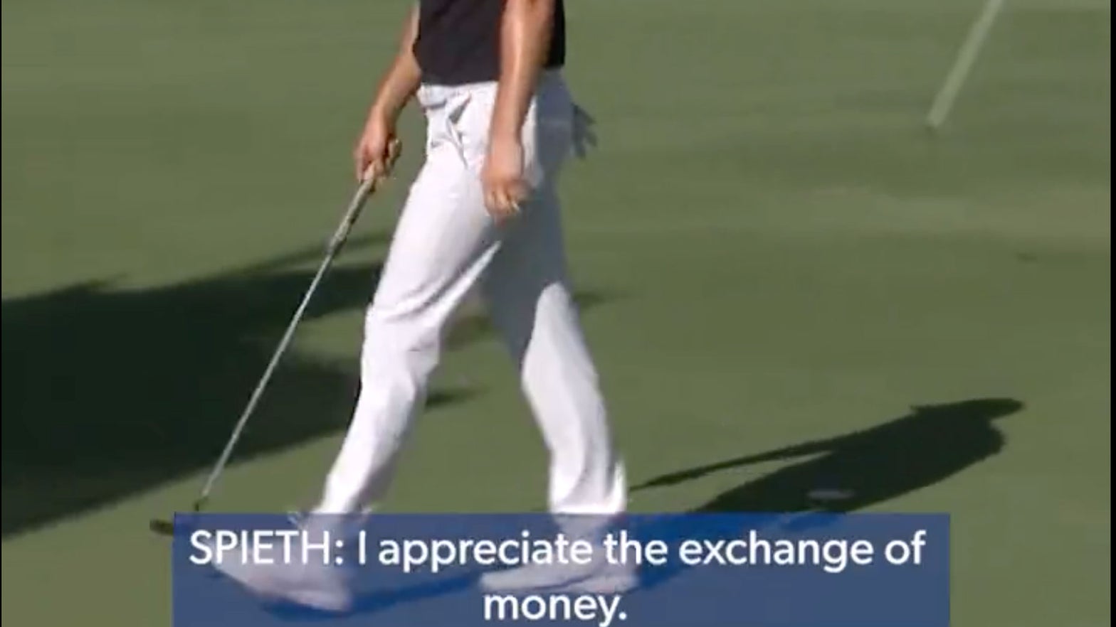 Jordan Spieth was putting when he heard betting talk. What followed is epic