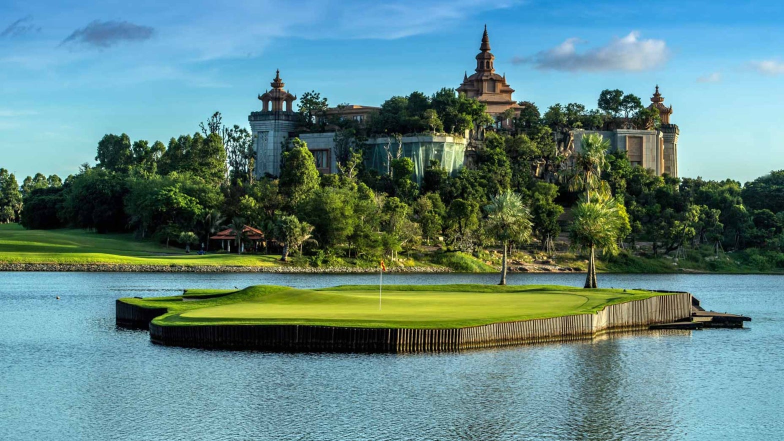 Move over TPC Sawgrass' 17th, there's a *real* island green in play ...