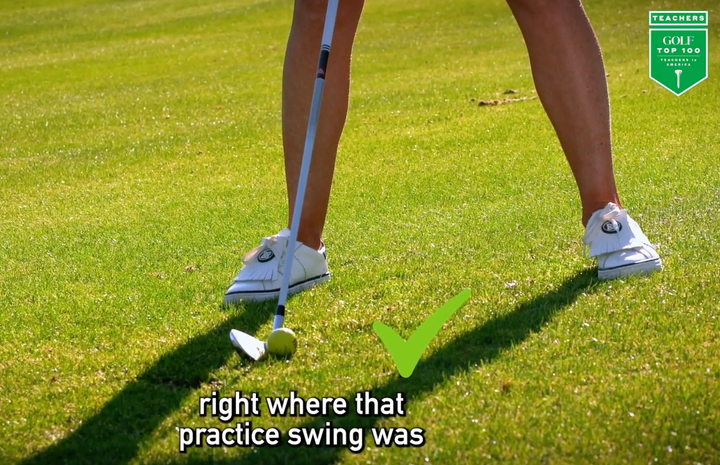 Make uphill lies easier on yourself with this simple tip