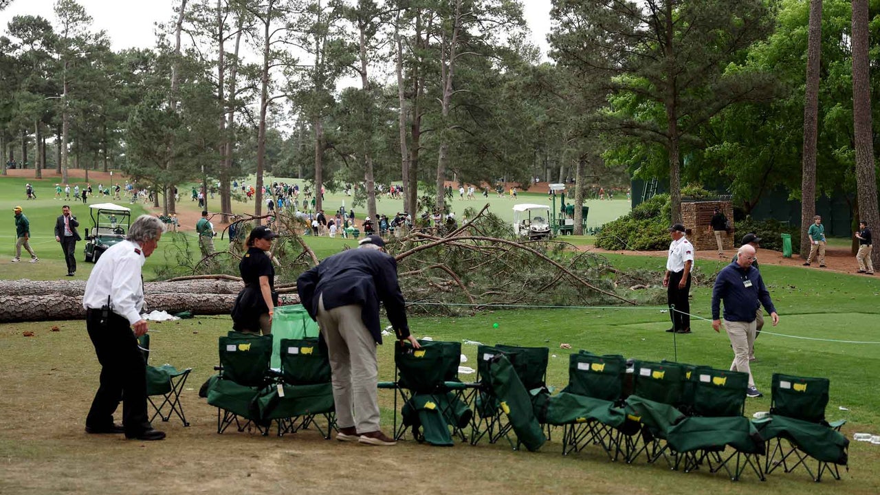 'Thud and then a crack': Patrons react to falling trees at Masters