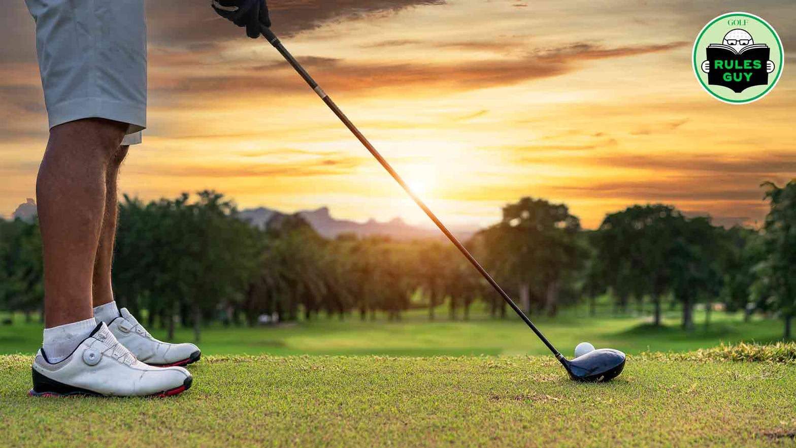 Is it permissible to touch the ground in front of your ball with your club?