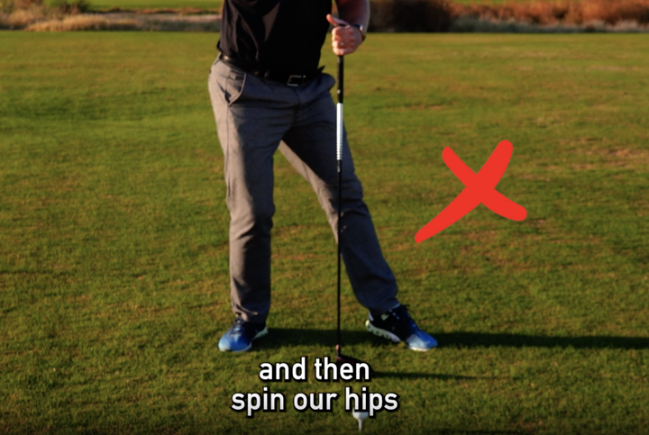 Use this hip rotation tip to develop more power through your downswing